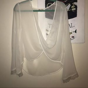Cotton Candy | Tops | White Sheer Top | Poshmark